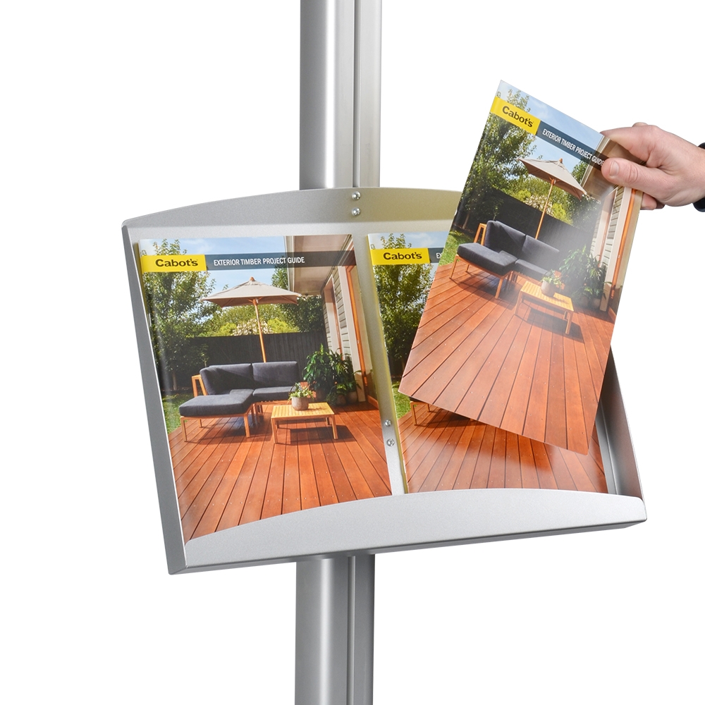 Literature Holder; Brochure Holder holds A4 – A3 brochures. Powder ...