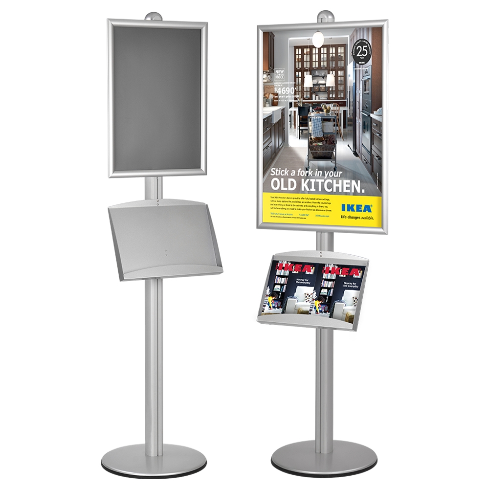 Literature Holder; Brochure Holder holds A4 – A3 brochures. Powder ...