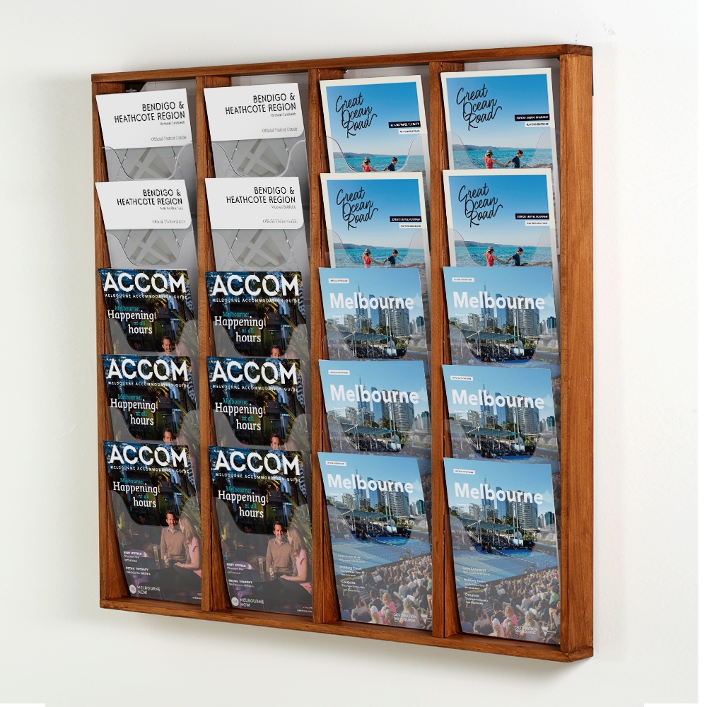 Wall Mounted Wooden Magazine Rack - Ships Today! ¦ Slimline Warehouse