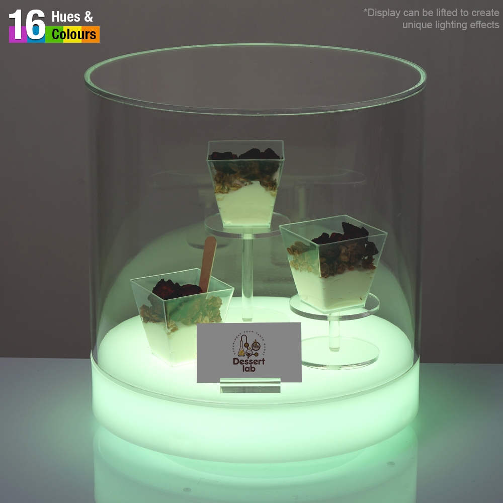 Acrylic Display Case with LED Lights – 310mm – 16 Colours