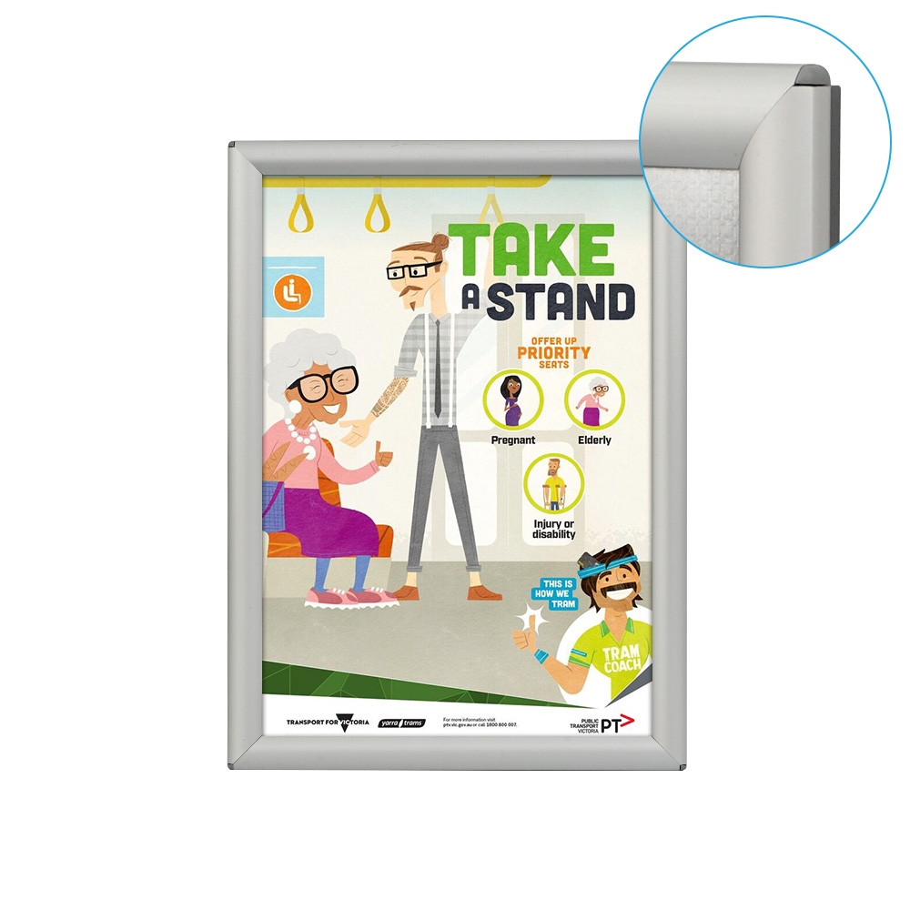 A3 Snap Frame – Silver Finish – Ships Same Day!