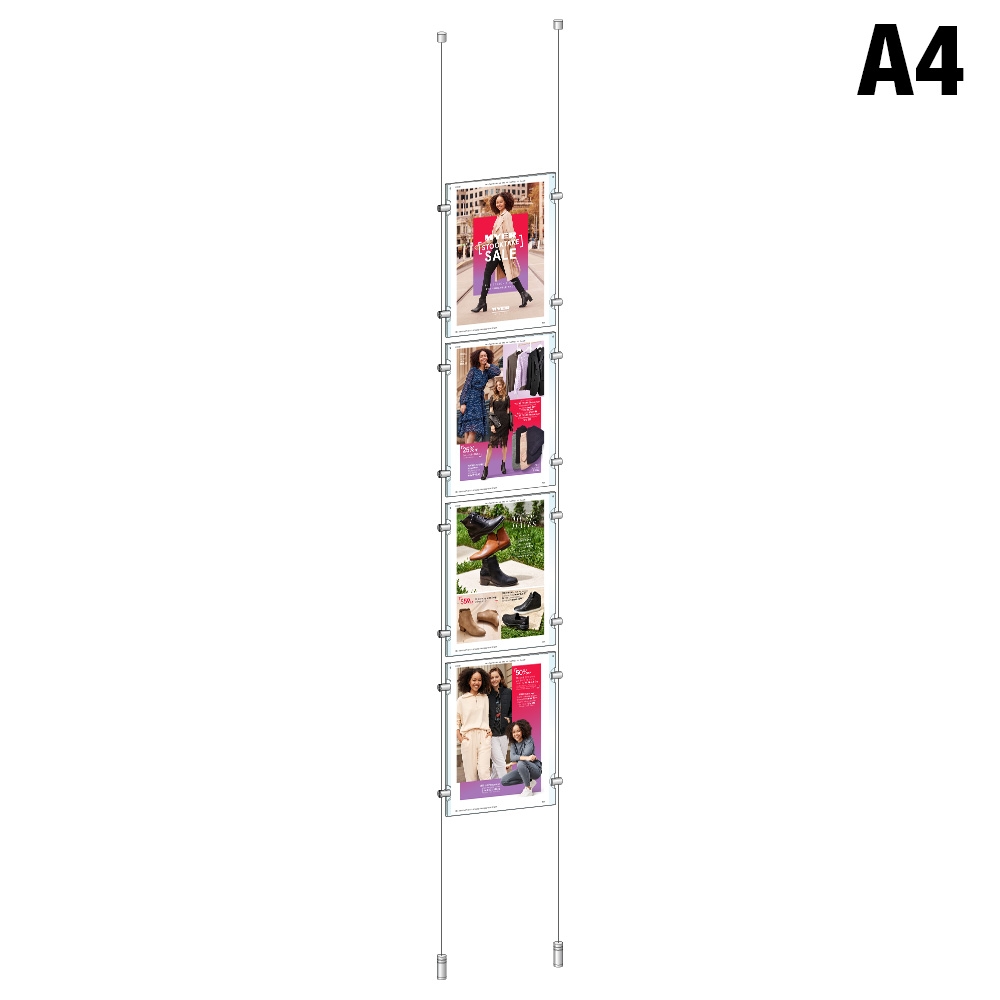 Cable Displays – Multiple A4 Acrylic Frame Kits Options!