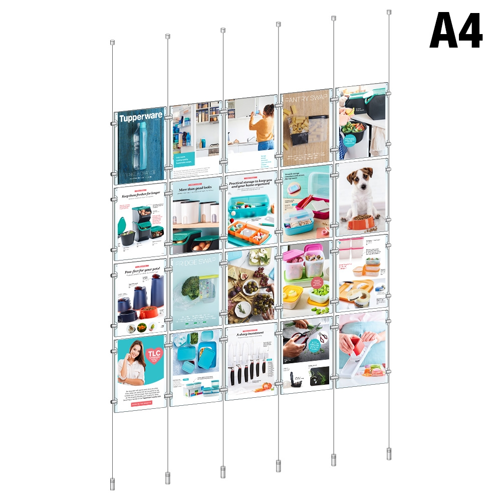 Cable Displays – Multiple A4 Acrylic Frame Kits Options!
