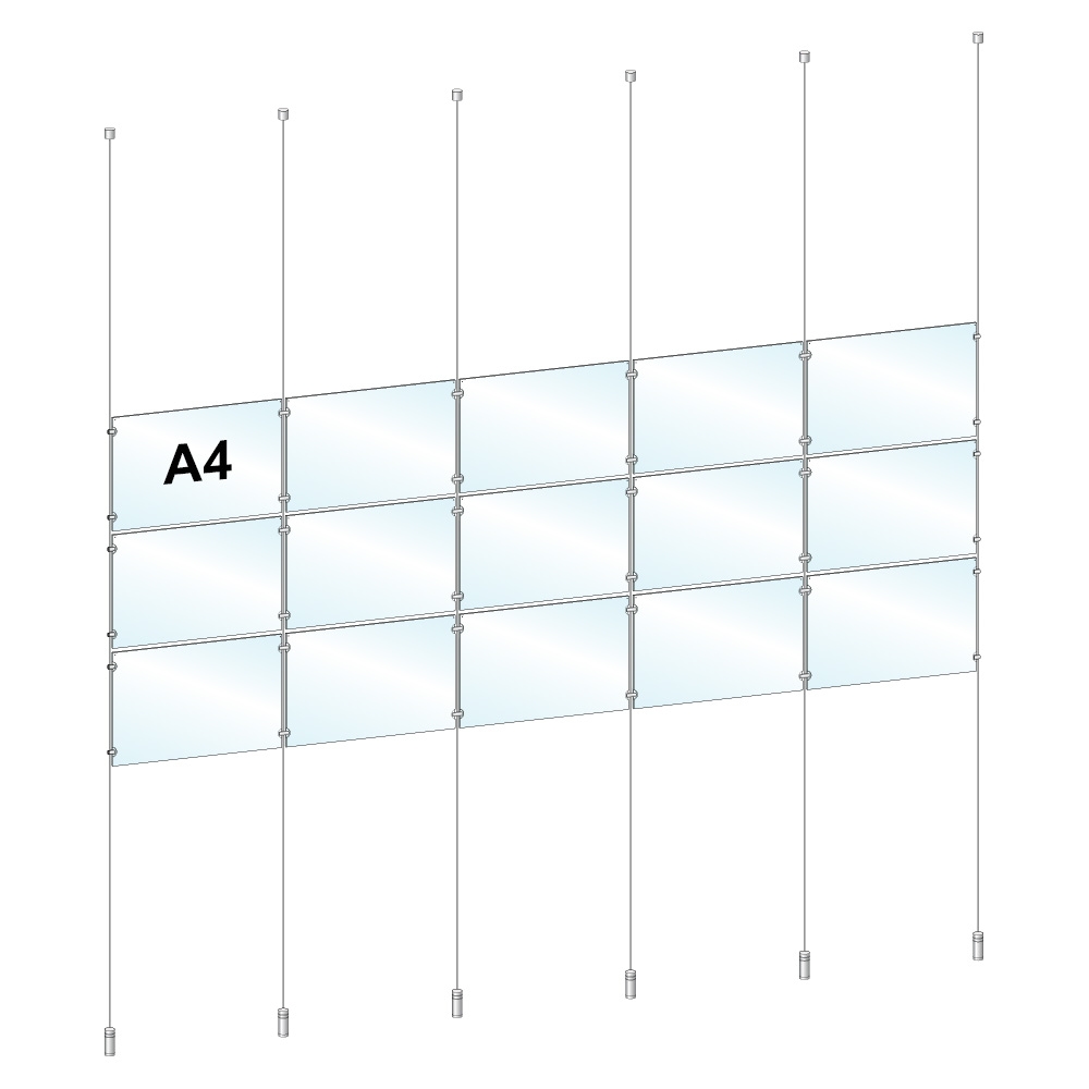 A4 Cable Window Display System – 15 Frames – Ships Today!