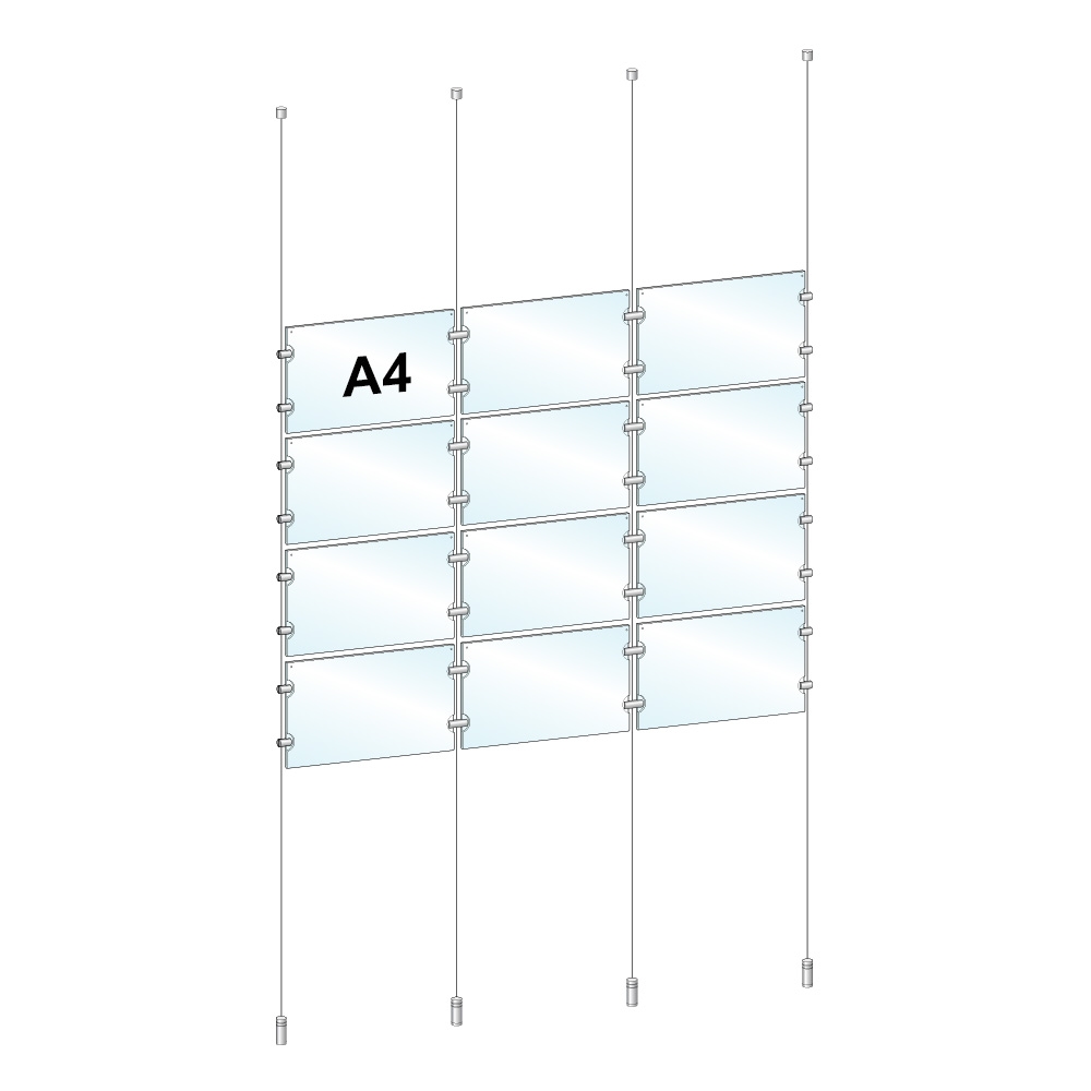 A4 Window Display – 12 Acrylic Frames – Ships Same Day!