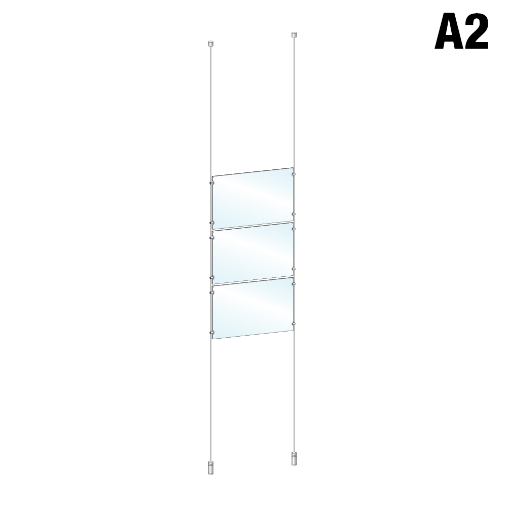 Acrylic Window Displays – 3 A2 Frames – Ships Same Day!